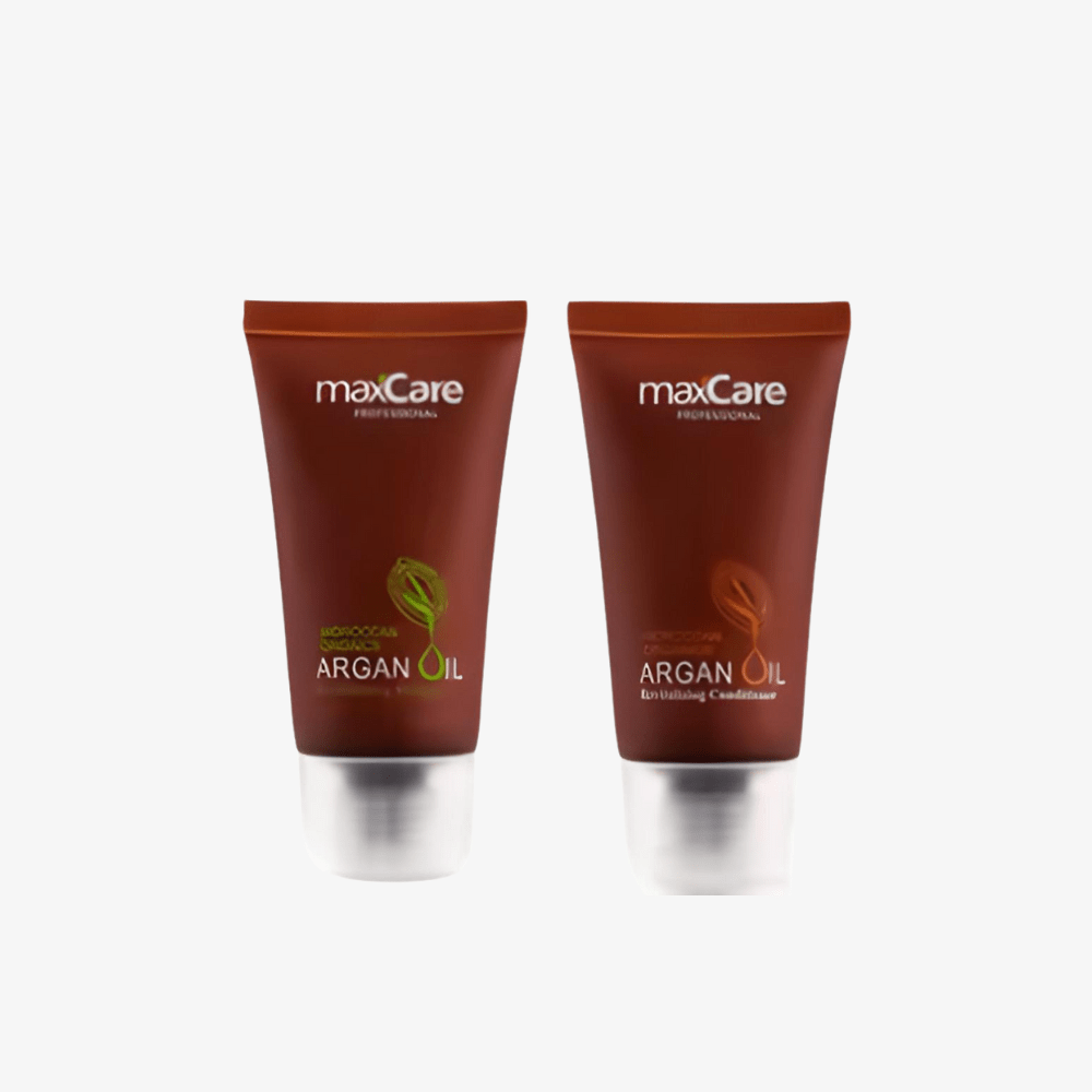 Maxcare Argan Oil Travel Set – 30ml Shampoo + 30ml Conditioner ...